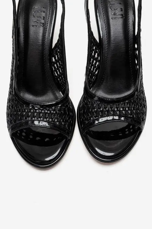 PROLOGUE SHOES Bonito Stiletto Sandal - Black