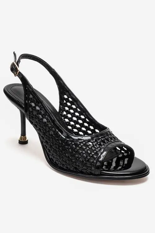 PROLOGUE SHOES Bonito Stiletto Sandal - Black