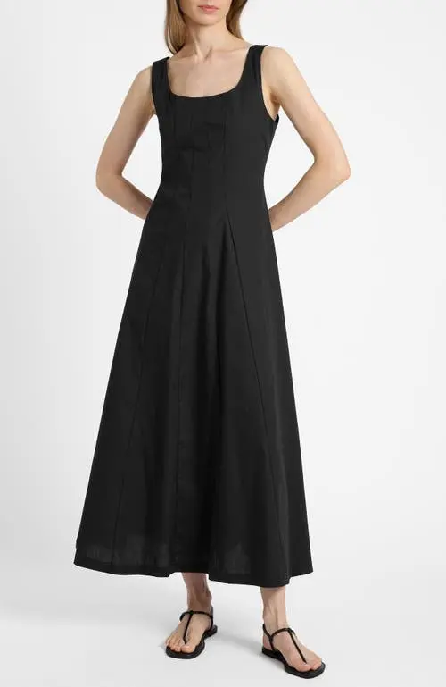 Santorelli Pagina Sleeveless Maxi Dress - Black
