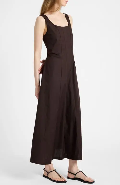 Santorelli Pagina Sleeveless Maxi Dress - Coffee