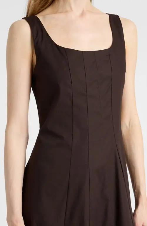 Santorelli Pagina Sleeveless Maxi Dress - Coffee