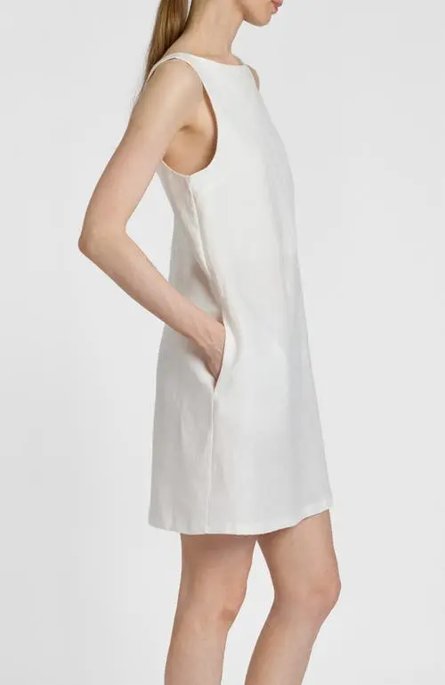 Santorelli Jaclyn Sleeveless Shift Dress - Creme
