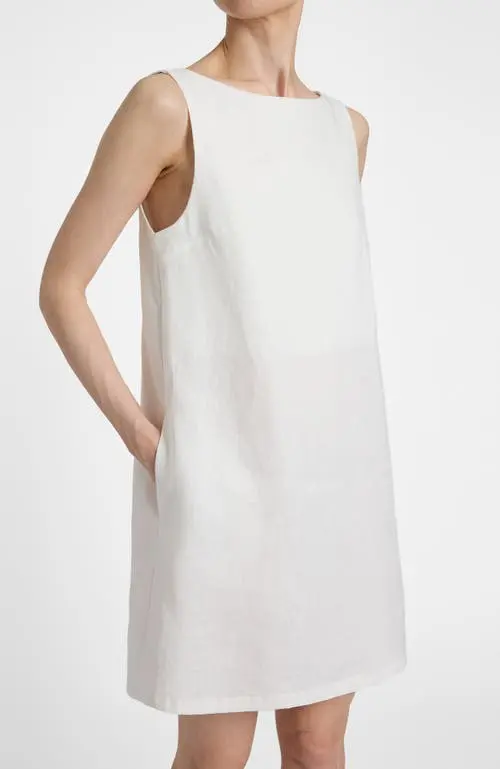 Santorelli Jaclyn Sleeveless Shift Dress - Creme