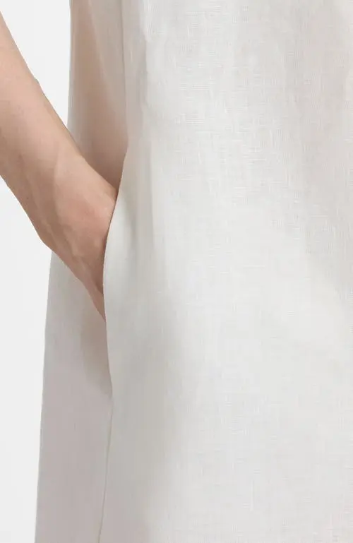 Santorelli Jaclyn Sleeveless Shift Dress - Creme