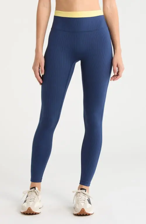 Year Of Ours Ribbed Layered Leggings - Midnite Popcorn