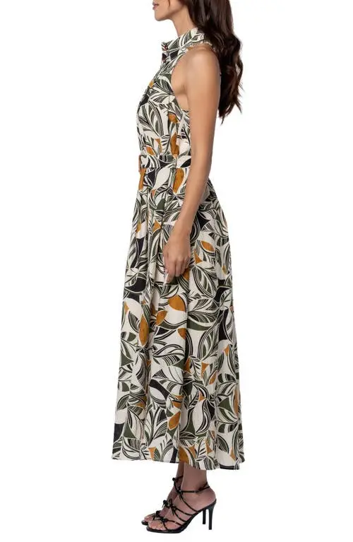 CIEBON Hattie Floral Sleeveless Shirt Dress