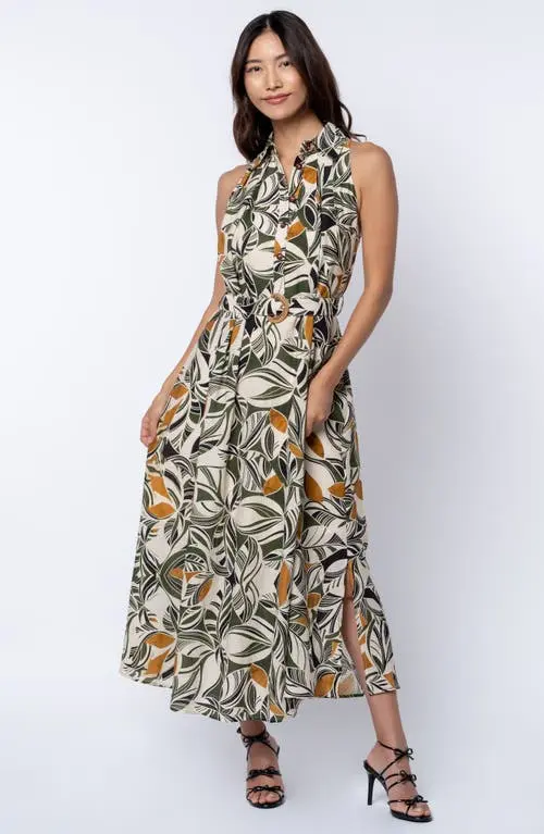CIEBON Hattie Floral Sleeveless Shirt Dress