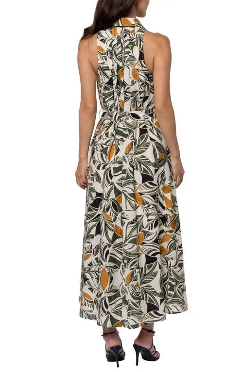 CIEBON Hattie Floral Sleeveless Shirt Dress