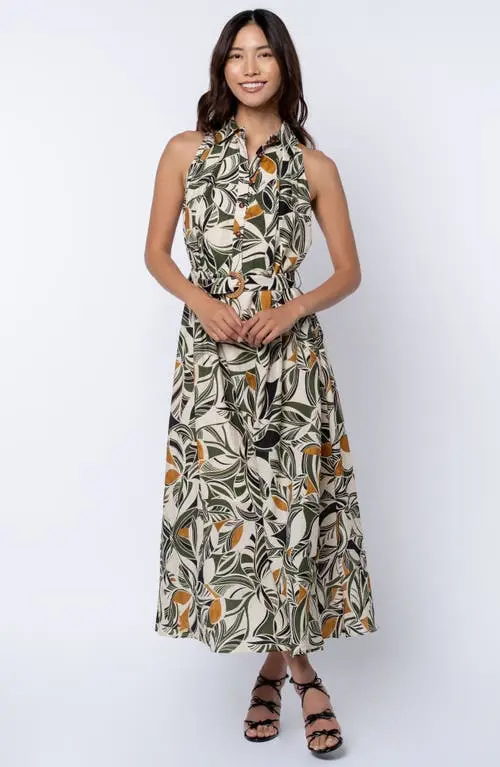 CIEBON Hattie Floral Sleeveless Shirt Dress