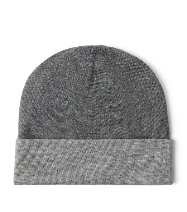 Brunello Cucinelli Cashmere-silk Knitted Beanie - Grey