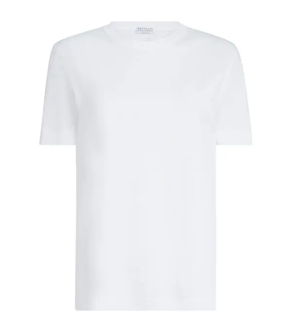 Brunello Cucinelli Cotton Crew-neck T-shirt - White