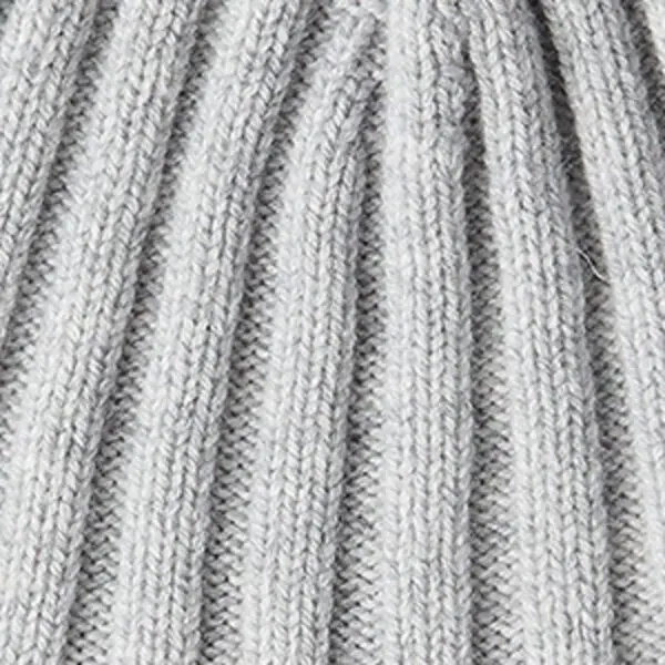Brunello Cucinelli Cashmere Ribbed Beanie - Grey
