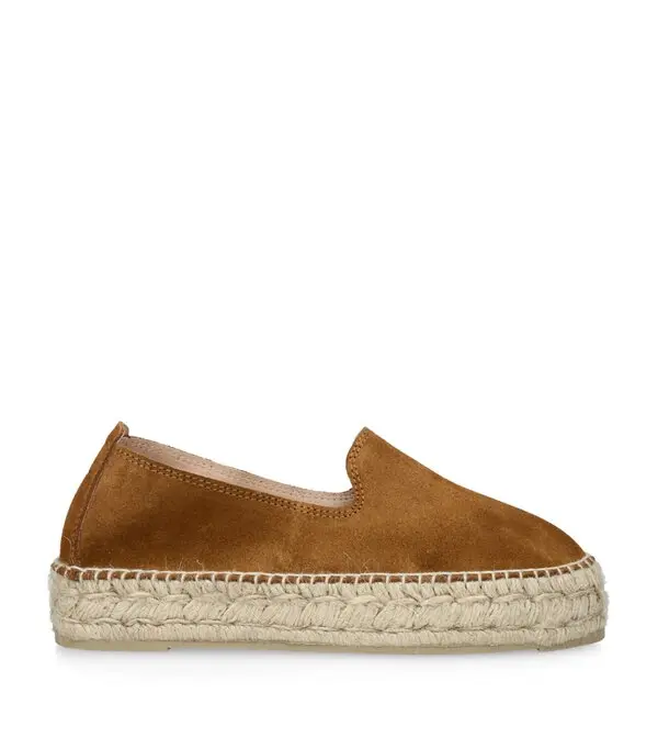 Manebí Suede Hamptons Espadrilles - Brown