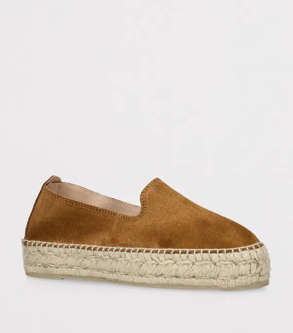 Manebí Suede Hamptons Espadrilles - Brown