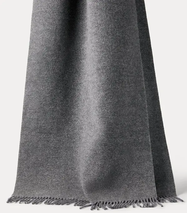 Brunello Cucinelli Wool-cashmere Hooded Scarf - Grey