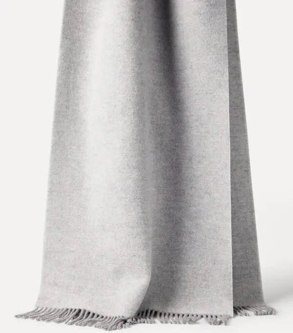 Brunello Cucinelli Wool-cashmere Hooded Scarf - Grey