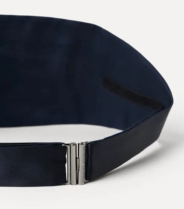 Brunello Cucinelli Cotton-silk Pleated Cummerbund