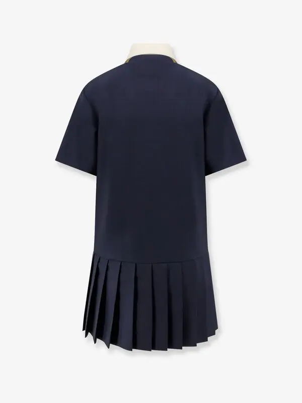 Miu Miu Mohair And Virgin Wool Short Dress - Blue