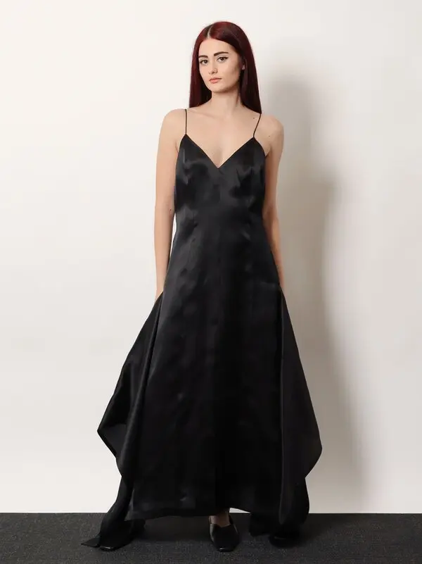 R2W Nith Organza Dress - Black