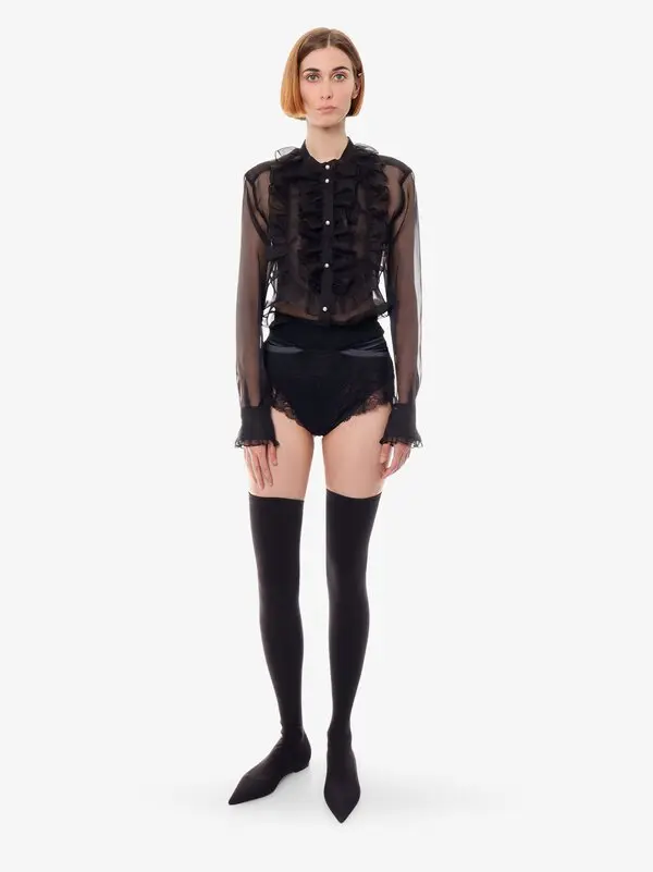 Dolce & Gabbana Organza Shirt - Black