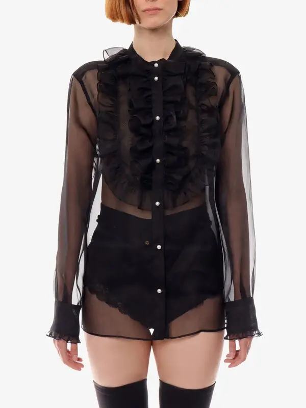 Dolce & Gabbana Organza Shirt - Black