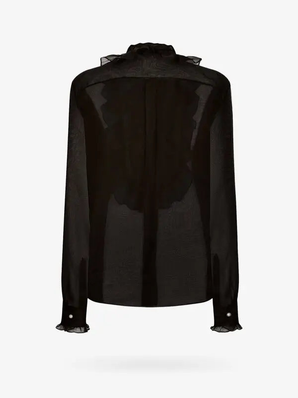 Dolce & Gabbana Organza Shirt - Black