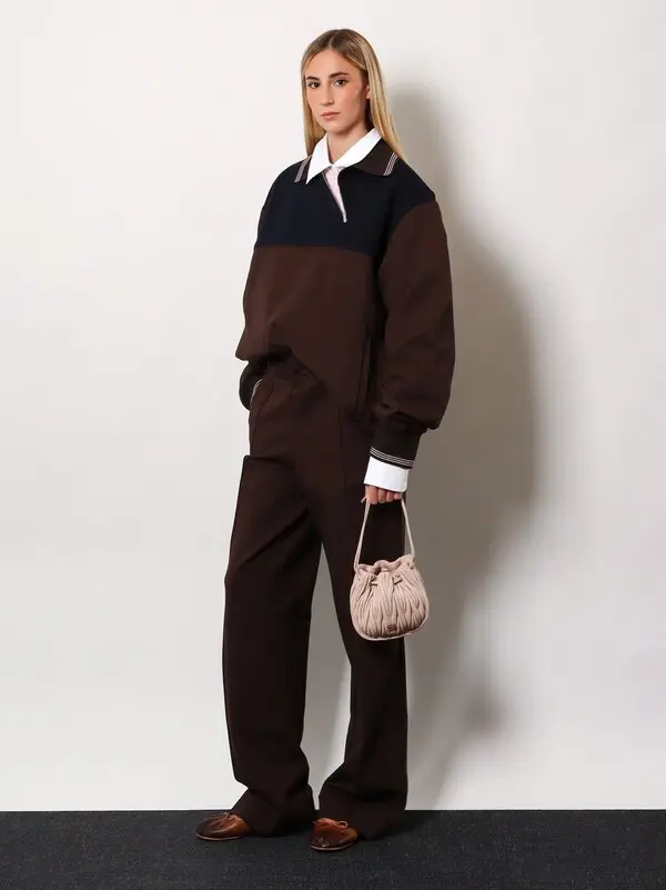 Miu Miu Viscose Sweatshirt - Brown