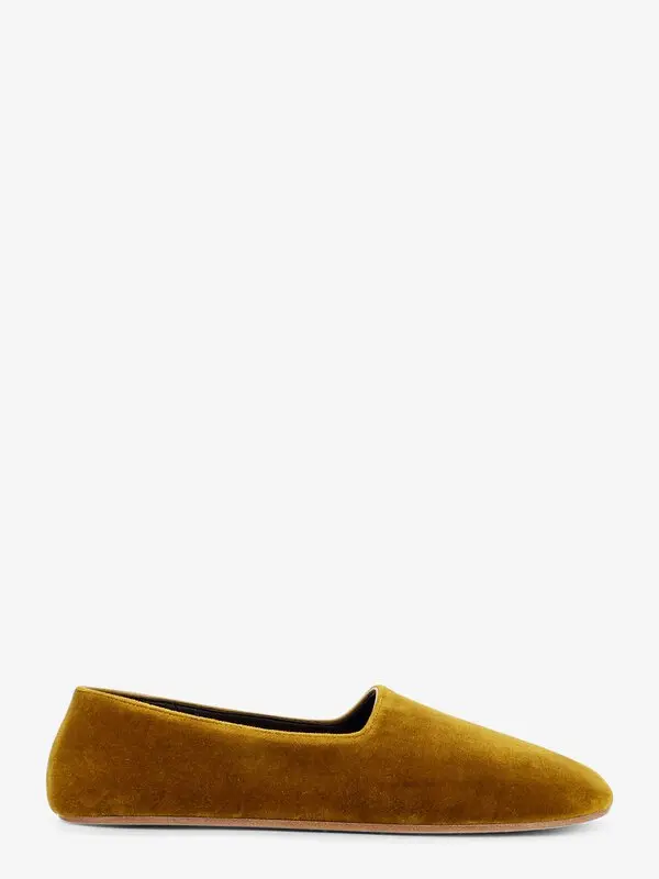 THE ROW Ponti Velvet Slip-on Loafers - Brown