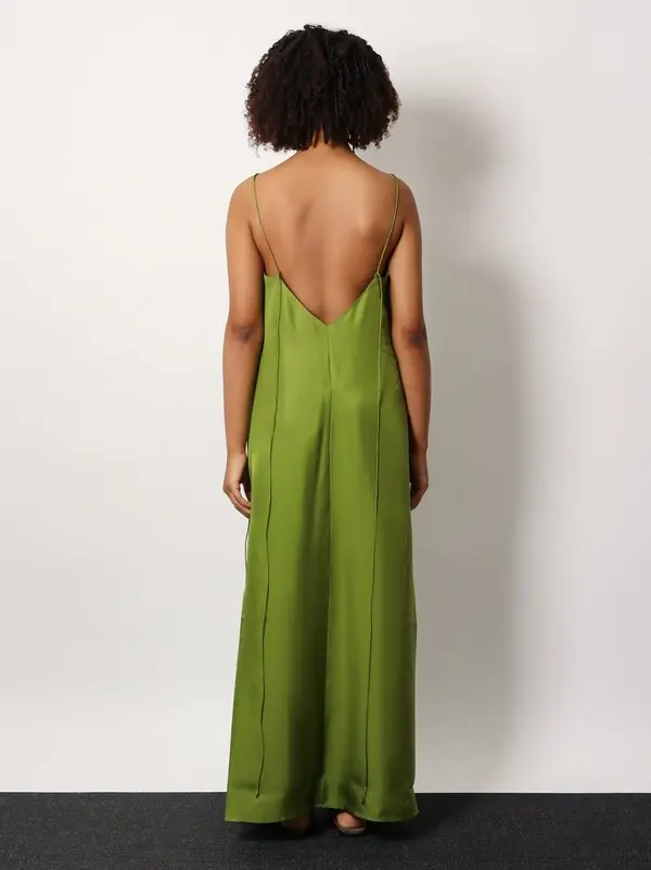 RÓHE Silk Dress With Lace Details
