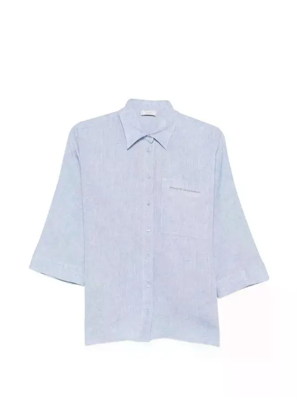 Peserico Button Shirt - Blue