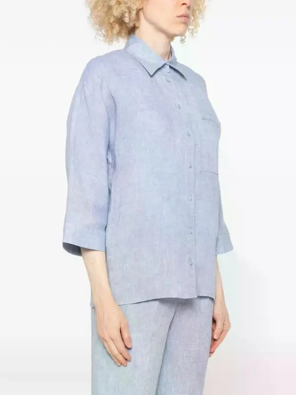 Peserico Button Shirt - Blue