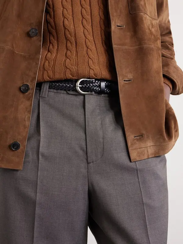 BEAMS Woven Leather Belt