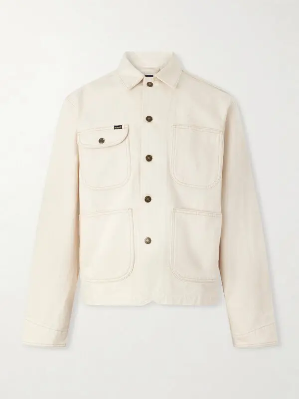 NOAH Organic Cotton Coaches Jacket - Neutrals