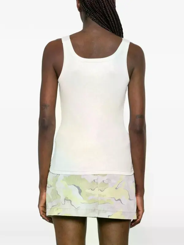 Versace Buckle-detail Metallic-finish Top