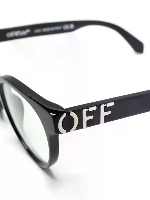 Off-White Round-frame Glasses - Black