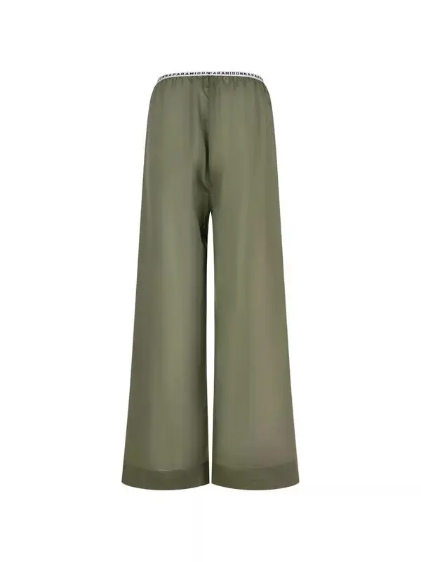 PARAMIDONNA Tessa Logo-waistband Beach Trousers