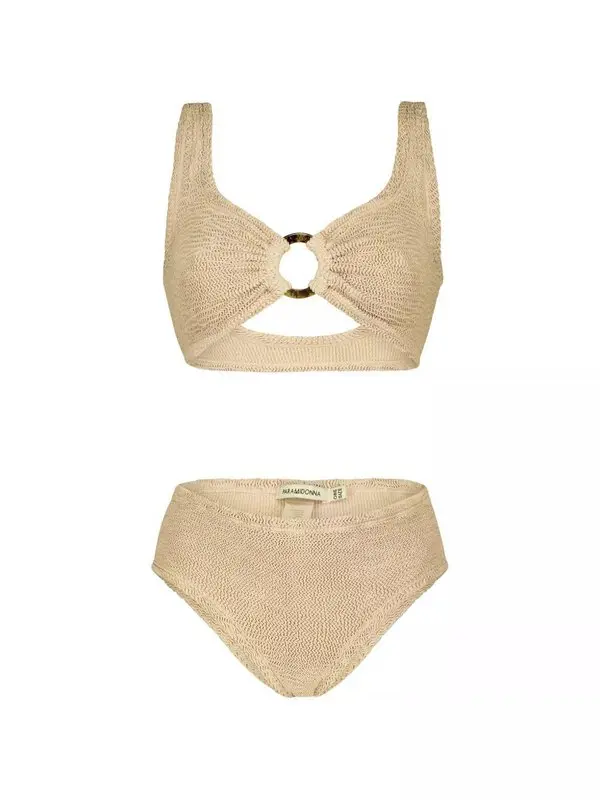 PARAMIDONNA Irina High-waist Two-piece Swimsuit - Neutrals