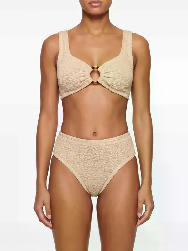 PARAMIDONNA Irina High-waist Two-piece Swimsuit - Neutrals