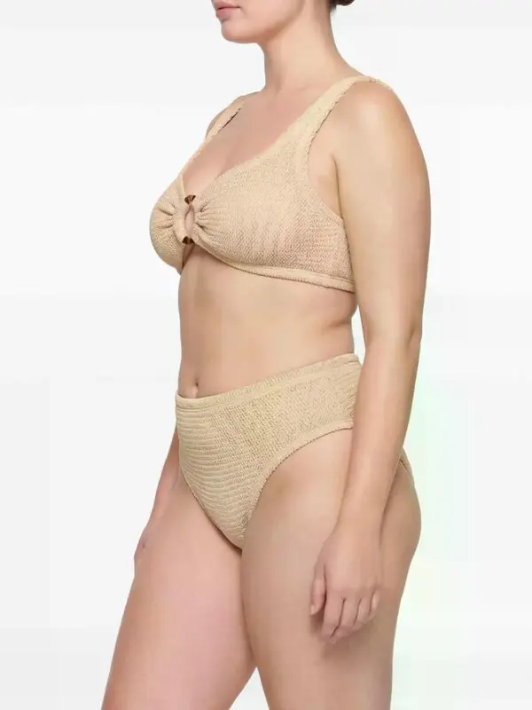 PARAMIDONNA Irina High-waist Two-piece Swimsuit - Neutrals