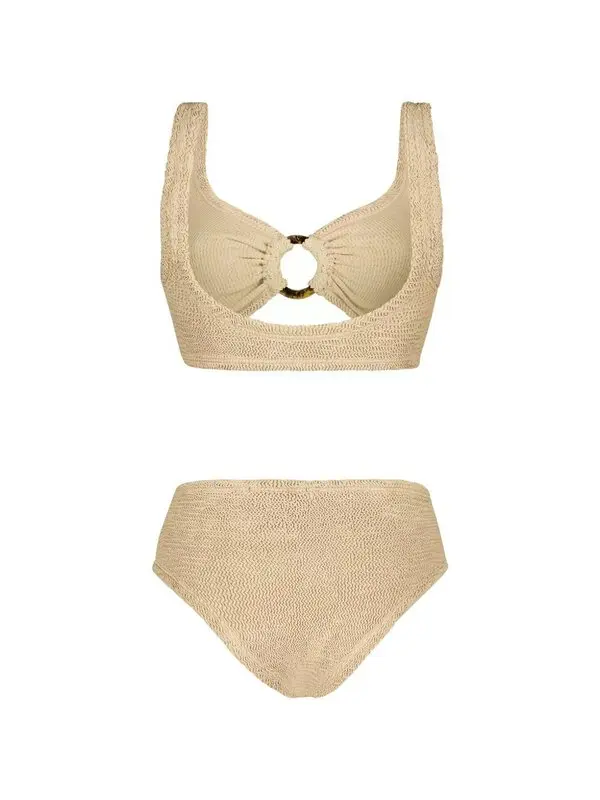 PARAMIDONNA Irina High-waist Two-piece Swimsuit - Neutrals
