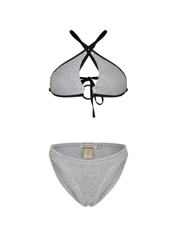 PARAMIDONNA Samantha Textured Two Piece Swimsuit - Grey
