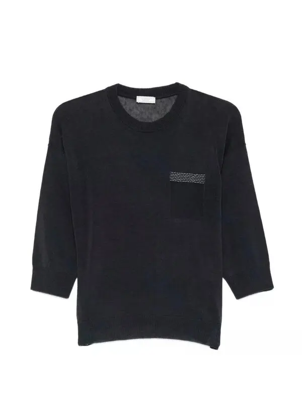 Peserico Embellished Crew Neck Sweater