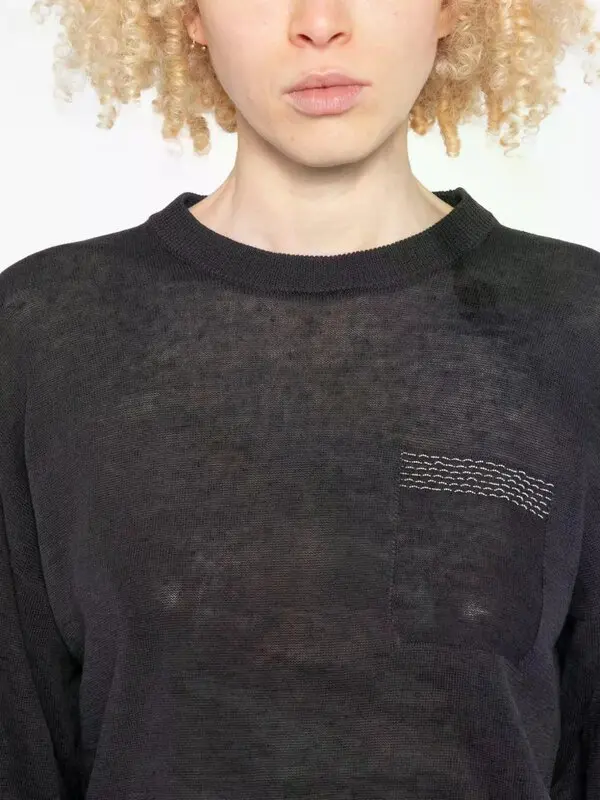 Peserico Embellished Crew Neck Sweater