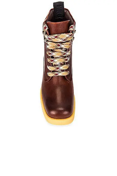 Miu Miu Platform Lace Up Ankle Boots