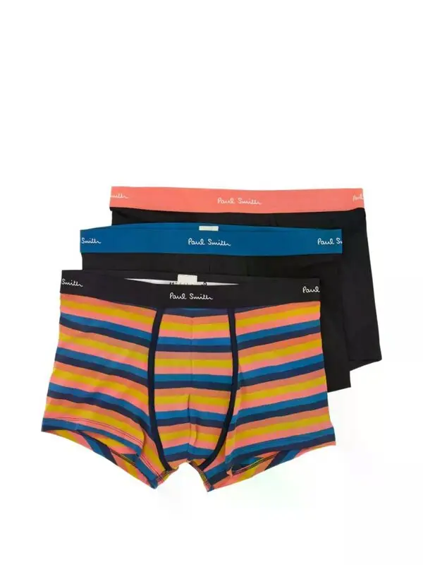 Paul Smith Striped Three-panties Confection - Black