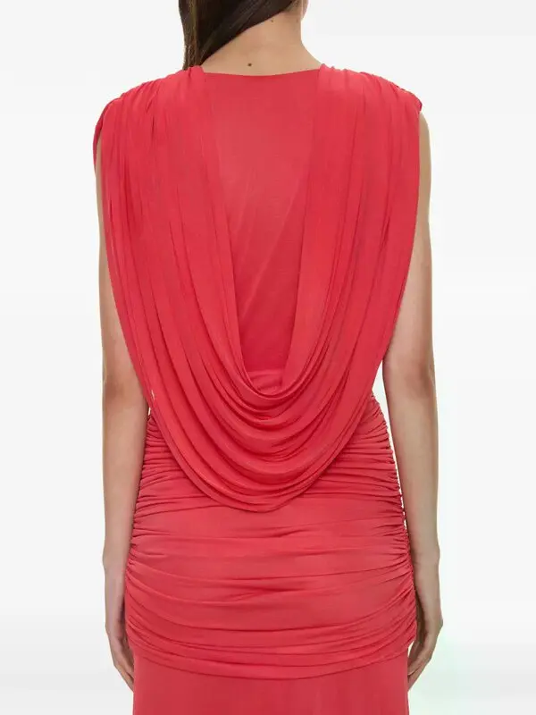 Christopher Esber Ripple Ruched Draped Maxi Dress - Red