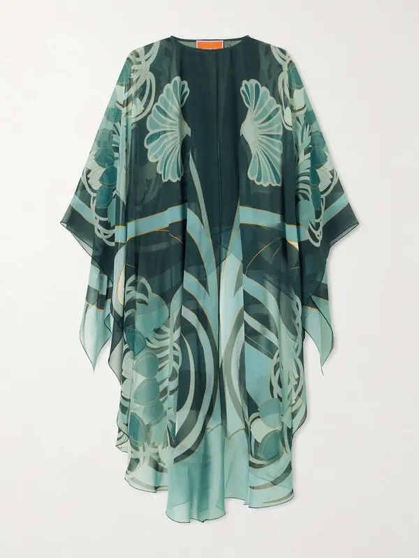 La DoubleJ Maria Printed Cape - Mint