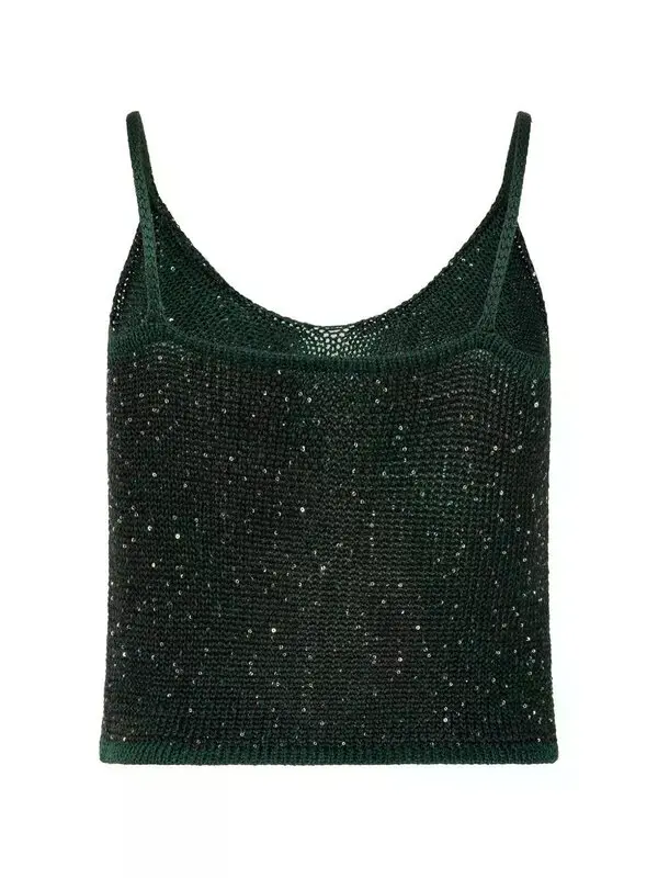 PARAMIDONNA Bruna Sequin Top - Black