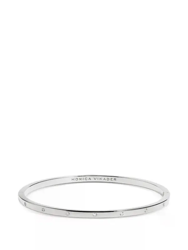 Monica Vinader Essential Diamond Bracelet - Silver