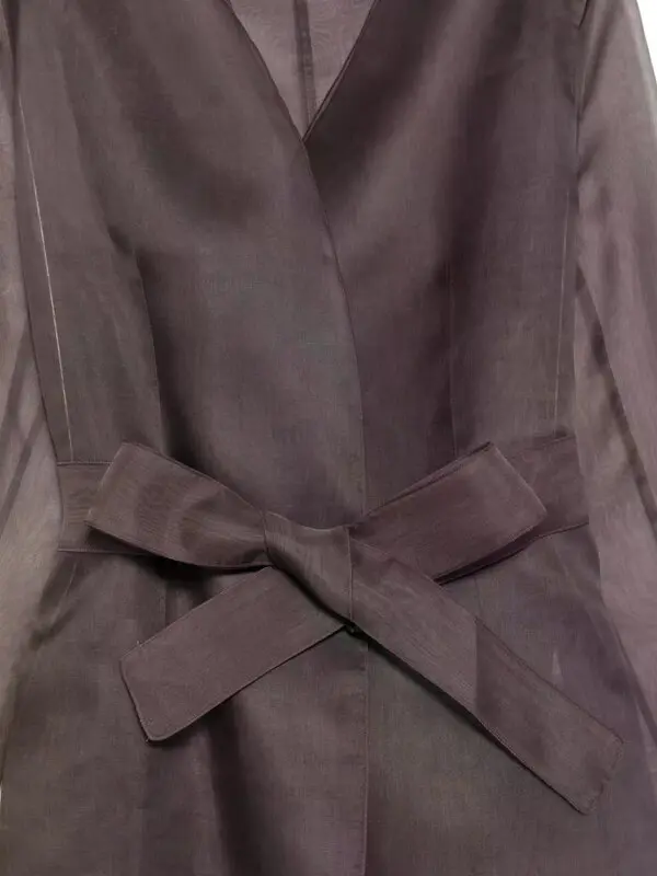 Antonelli Firenze Elia Tie-belt Jacket - Purple